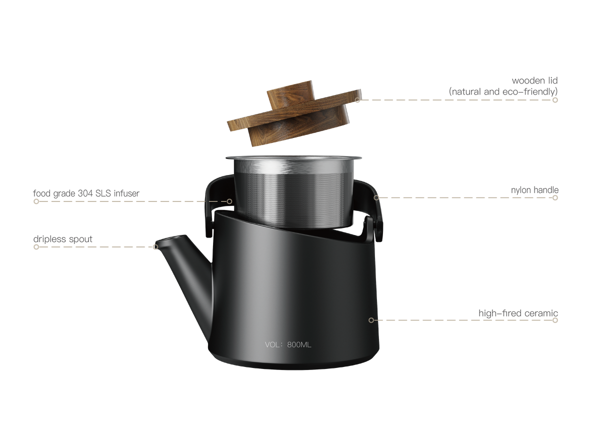 Luxury Teapot - Porcelain | Modern Scandinavian Design– Teas.com.au