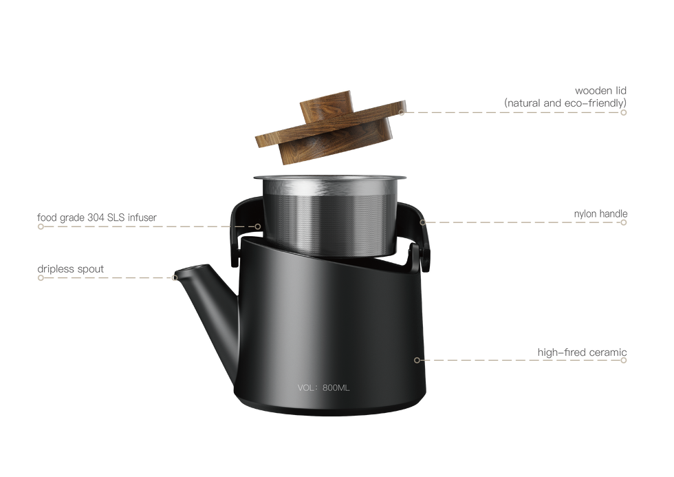 Luxury Teapot - Porcelain | Modern Scandinavian Design– Teas.com.au