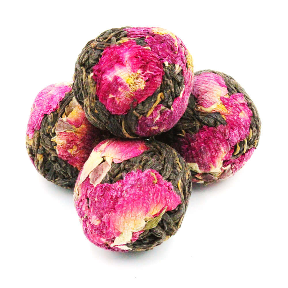 Flowering Tea - Blooming Tea Balls | Black Tea + Rose– Teas.com.au